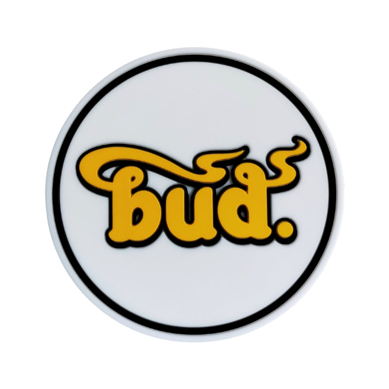 Bud Bong Coaster - White – Glass Bongs Australia