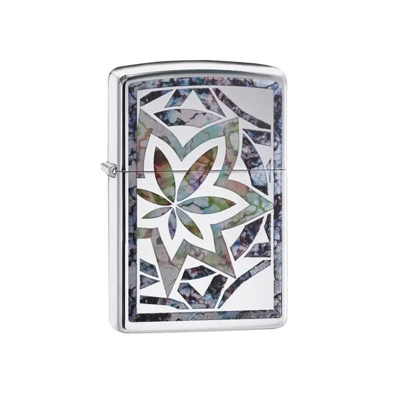 Zippo Fusion Leaf High Polish Chrome Lighter – Glass Bongs Australia