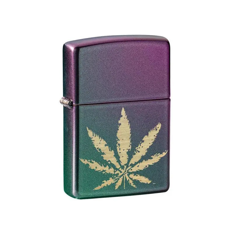 Zippo Iridescent Marijuana Leaf Lighter – Glass Bongs Australia