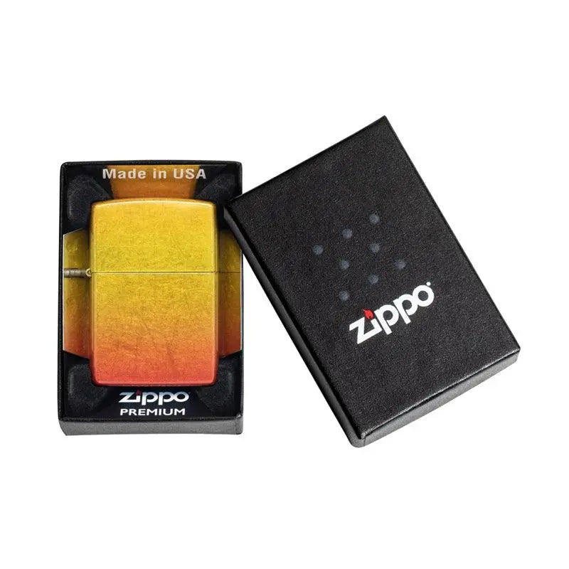 Zippo Ombre Orange Yellow Fusion Metallic Lighter – Glass Bongs Australia