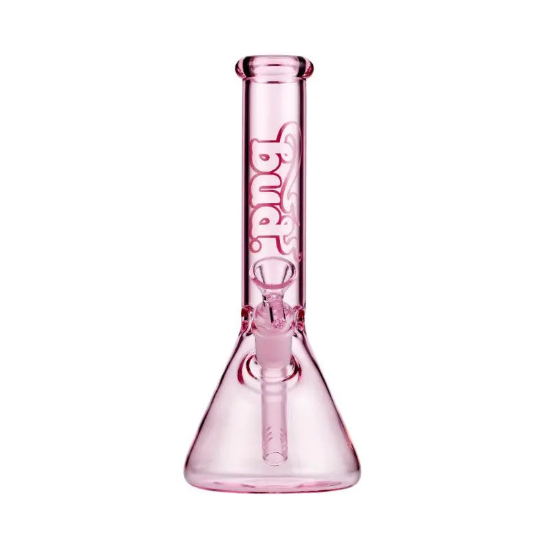 Bud Beaker Bong 25cm - Pink | Cheap Glass Bong | Glass Bongs Australia