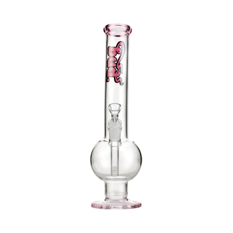 Bud Bent Bubble Bong 33cm - Pink | Glass Bongs Australia