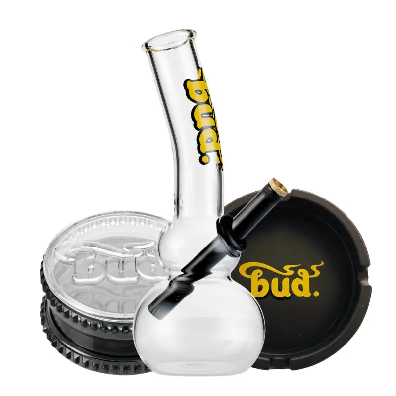 Bud Double Bubble Bong Bundle – Glass Bongs Australia