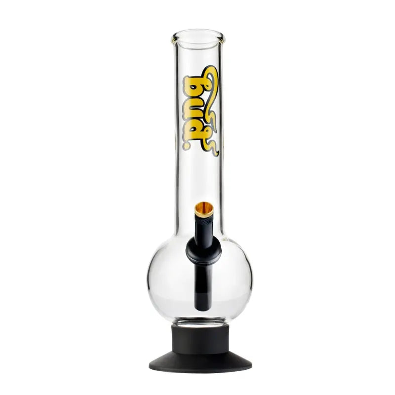 Bud Double Chamber Bubble Bong 29cm – Glass Bongs Australia