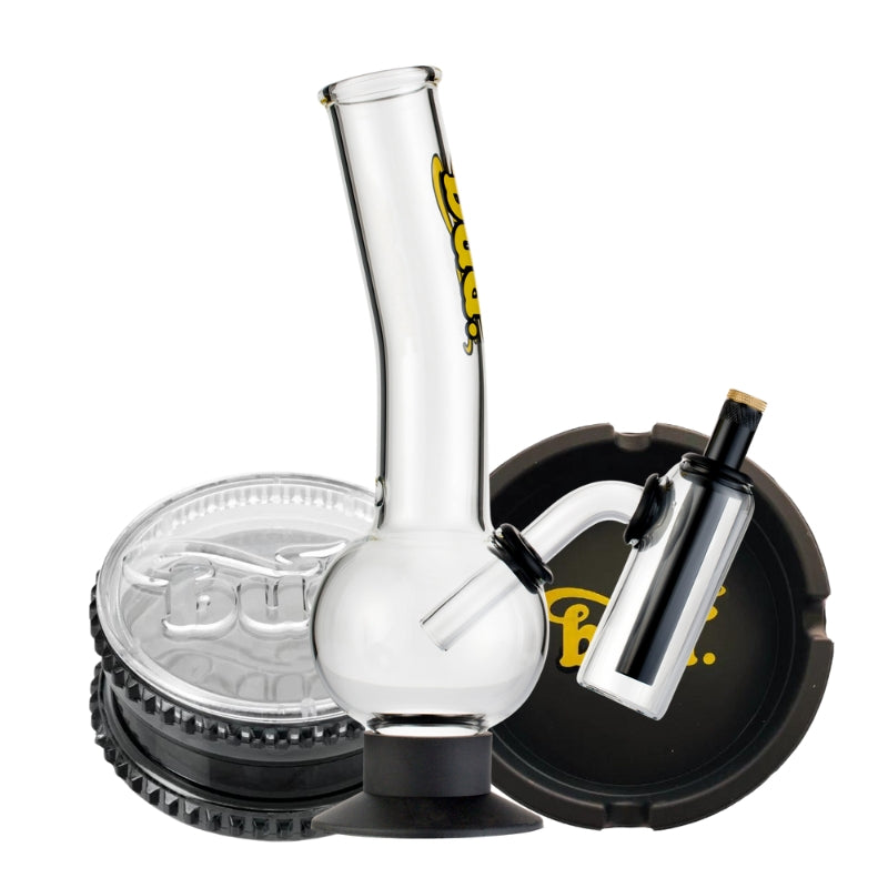 Bud Double Chamber Bubble Bong Bundle – Glass Bongs Australia