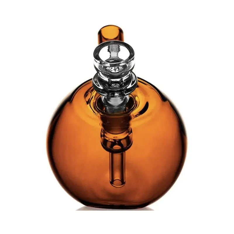 GRAV Spherical Pocket Bubbler Bong 10cm - Amber – Glass Bongs Australia