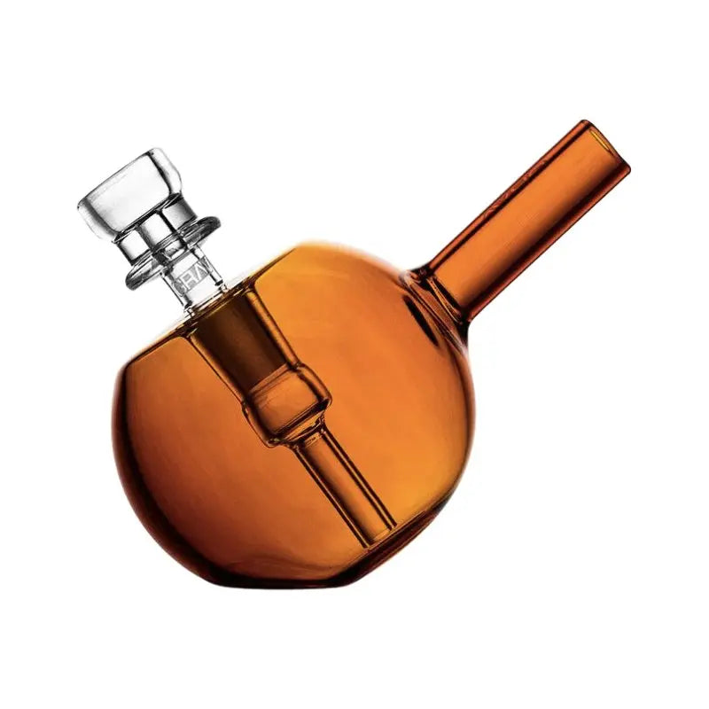 GRAV Spherical Pocket Bubbler Bong 10cm - Amber – Glass Bongs Australia