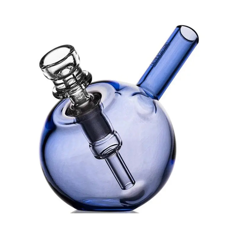 GRAV Spherical Pocket Bubbler Bong 10cm - Blue | Glass Bongs Australia