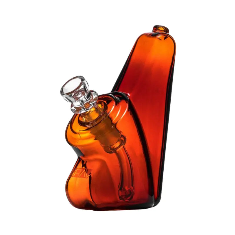 GRAV Wedge Bubbler Bong 12cm - Amber – Glass Bongs Australia