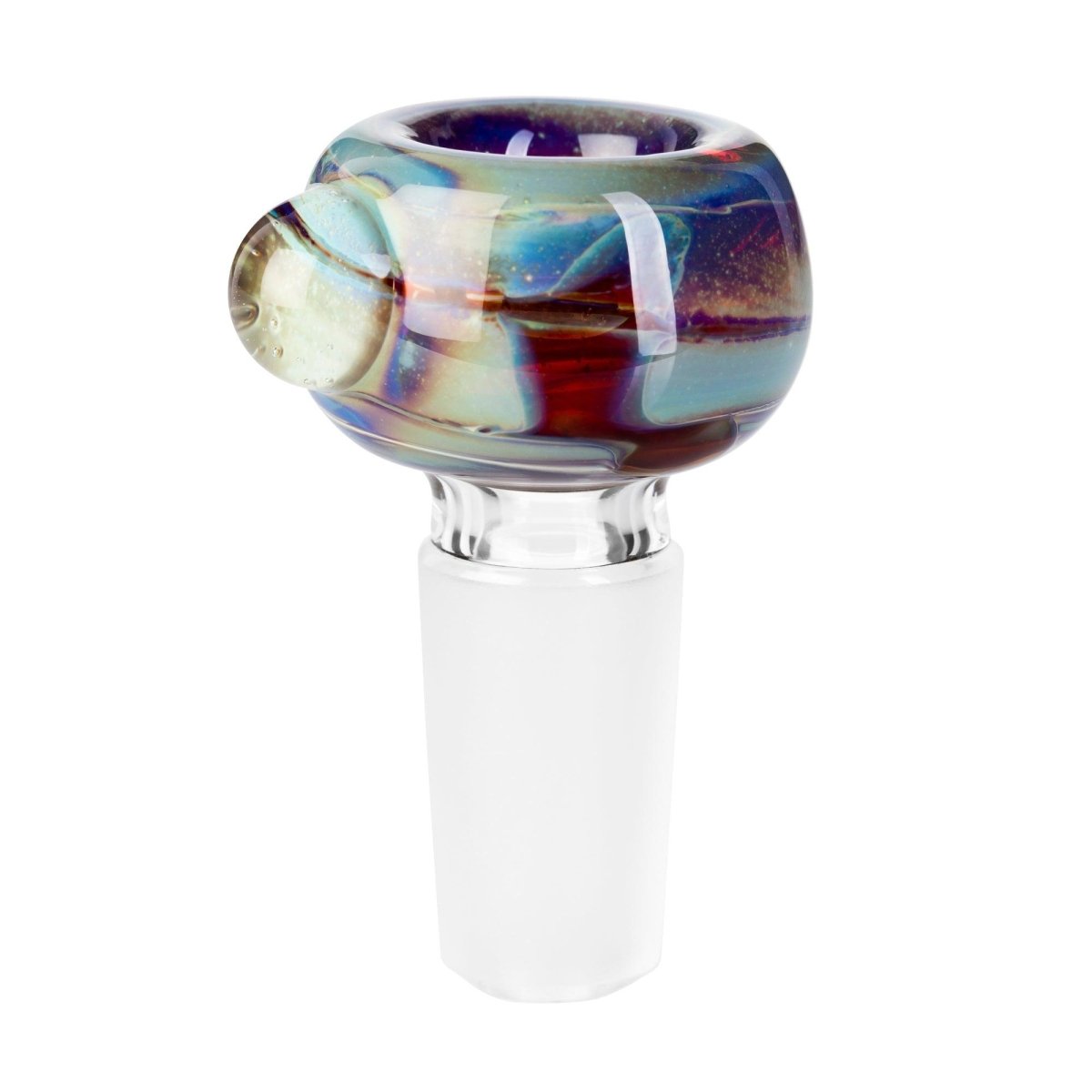 Tribal Glass Cone Piece 14mm - Red & Cool Blue – Glass Bongs Australia