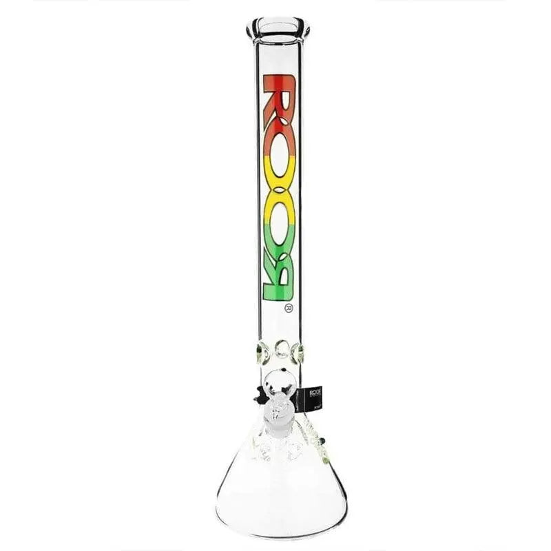 ROOR Beaker Bong 45cm - Rasta – Glass Bongs Australia