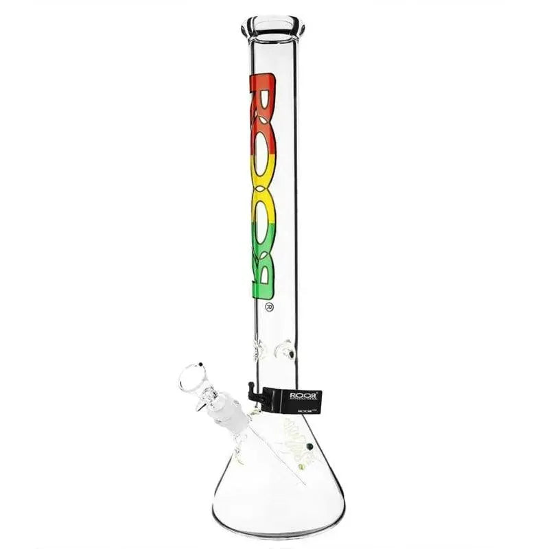 ROOR Beaker Bong 45cm - Rasta – Glass Bongs Australia