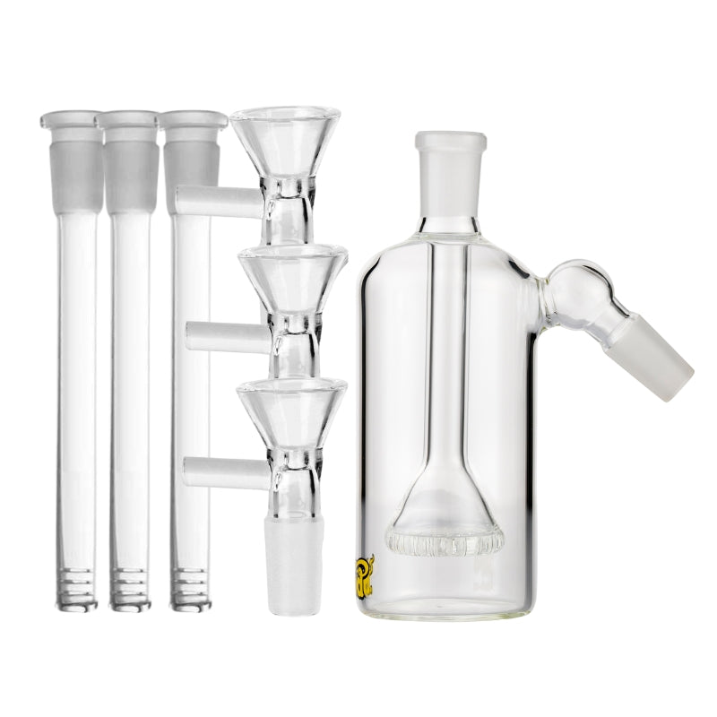Bong Parts Bundle 14mm | Cone Pieces, Downstems & Ash Catcher – Glass ...