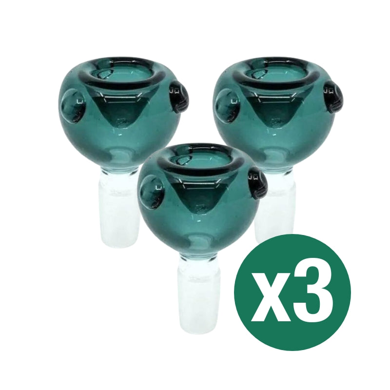 Bubble Glass Cone Piece 18mm (3 Pack) – Glass Bongs Australia