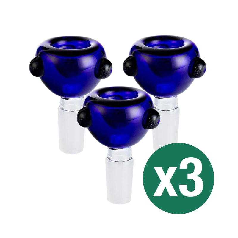 Bubble Glass Cone Piece 14mm (3 Pack) | Glass Bongs Australia