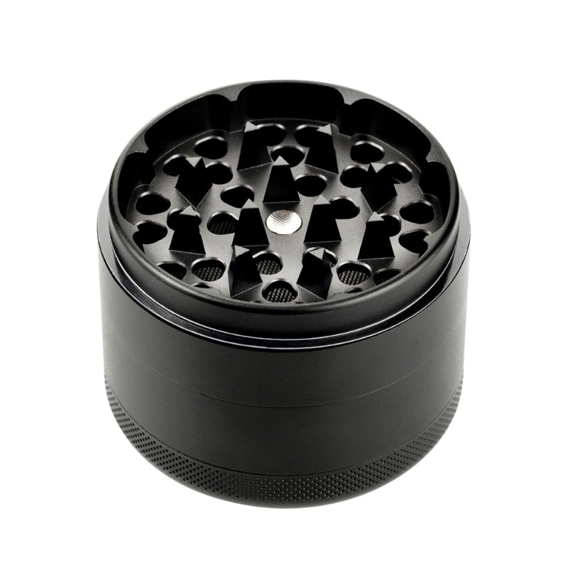 Bud 4-Part Metal Grinder 60mm - Black – Glass Bongs Australia