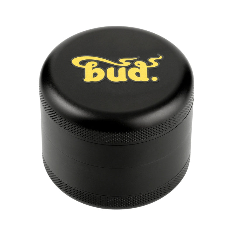 Bud 4-Part Metal Grinder 60mm - Black – Glass Bongs Australia