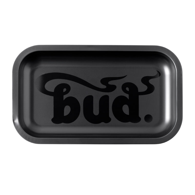 Bud Rolling Tray - Matte Black | Glass Bongs Australia