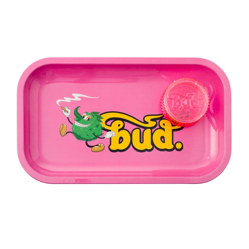 Bud Rolling Tray - Pink | Glass Bongs Australia