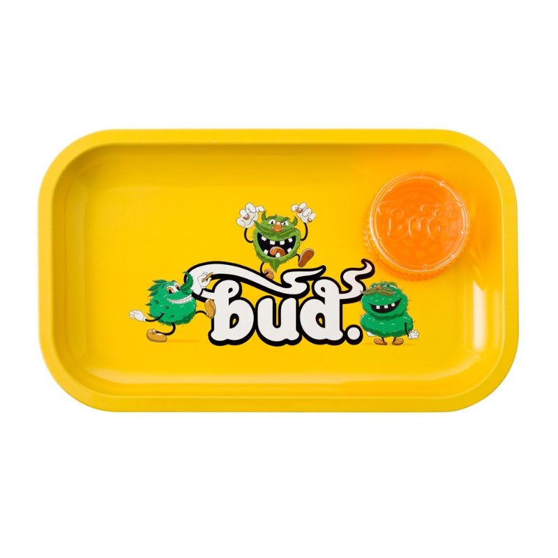 Bud Rolling Tray - Yellow | Glass Bongs Australia