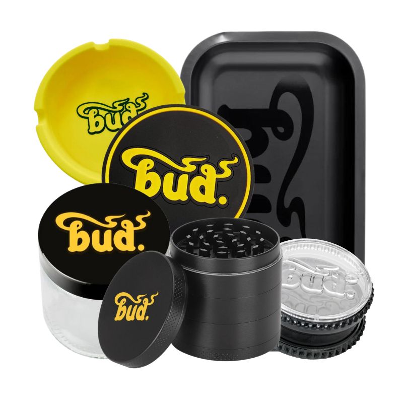 Bud Smoking Accessory Bundle - Black | Glass Bongs Australia