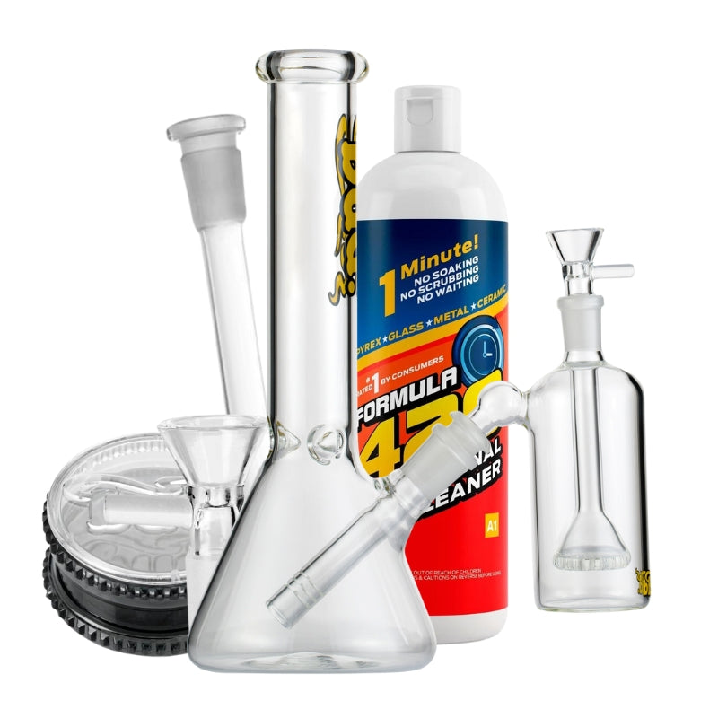 Bud Beaker Bong 25cm Bundle - Large | Glass Bongs Australia
