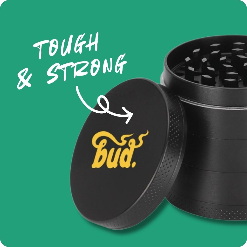 Bud 5-Part Metal Grinder 40mm – Glass Bongs Australia