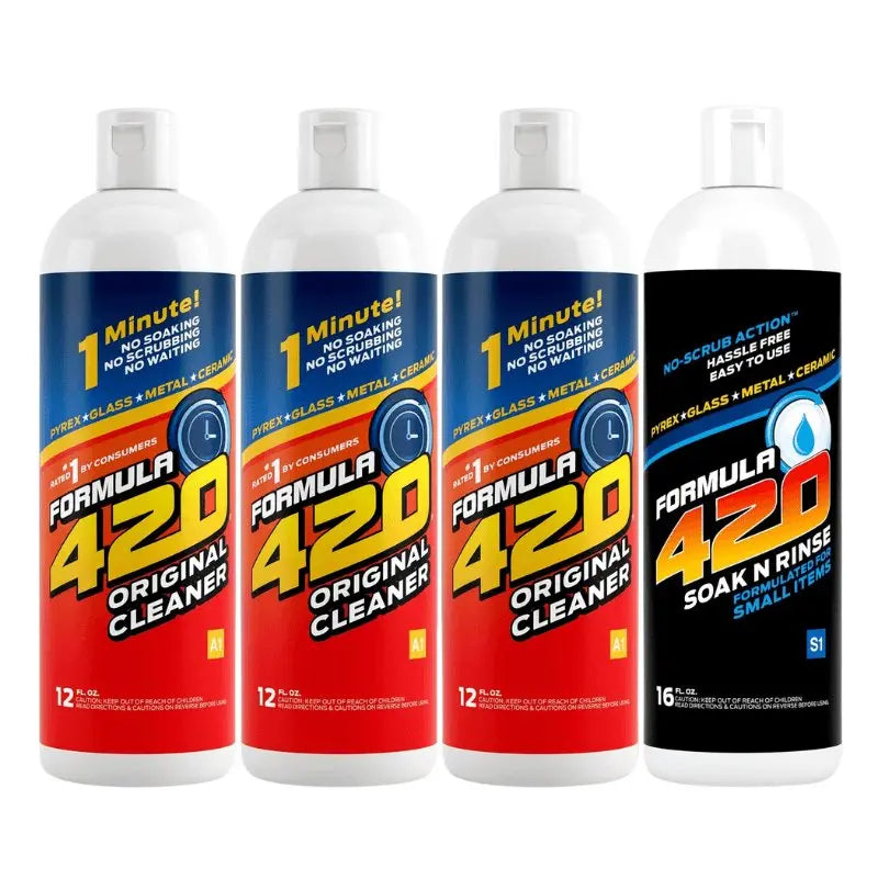 Formula 420 Original & Soak-N-Rinse Cleaning Bundle (4 Pack) – Glass ...