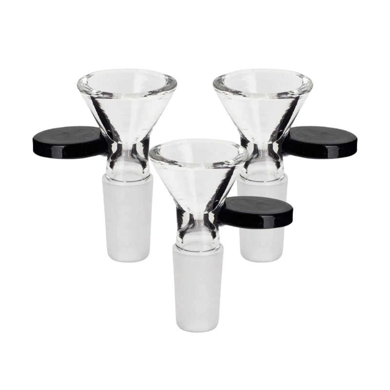 Coin Handle Accent Glass Cone Piece 14mm (3 Pack) – Glass Bongs Australia