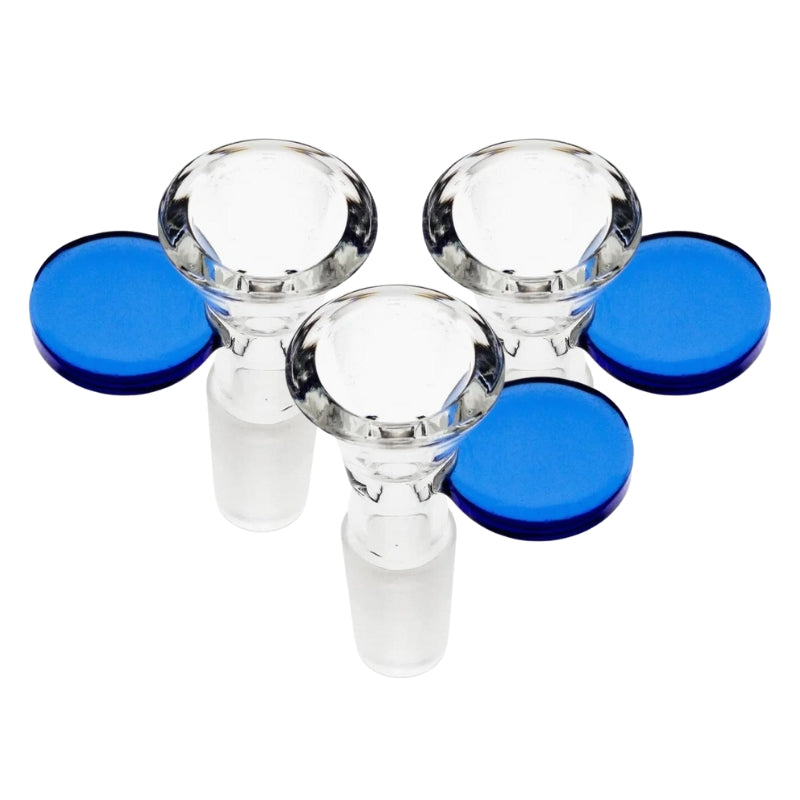 Coin Handle Accent Glass Cone Piece 14mm (3 Pack) – Glass Bongs Australia