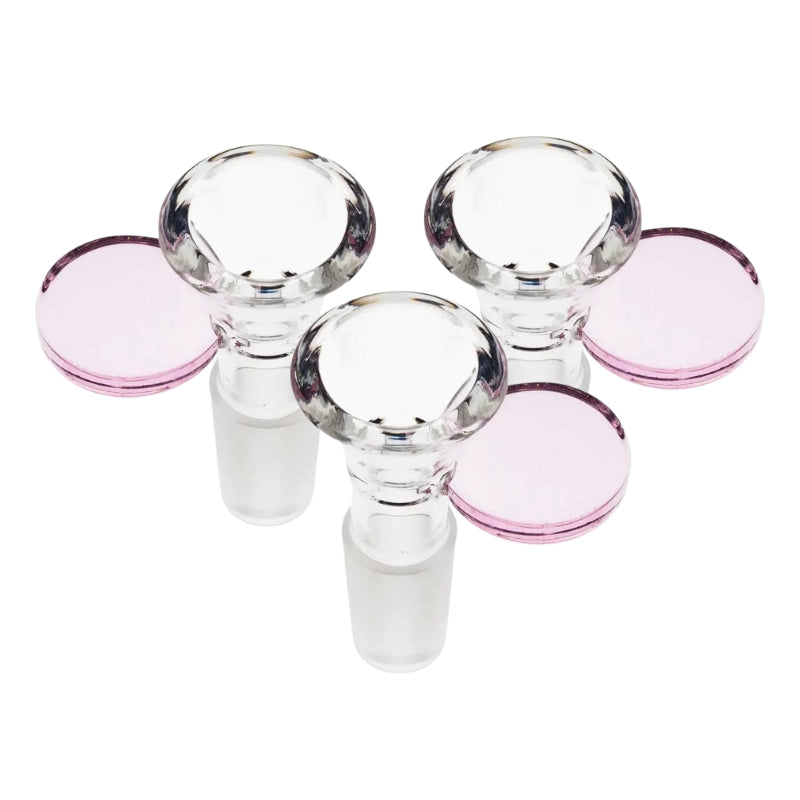 Coin Handle Accent Glass Cone Piece 14mm (3 Pack) – Glass Bongs Australia