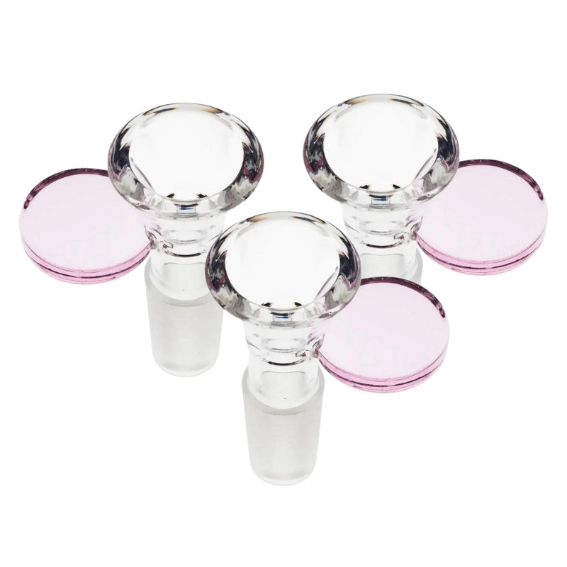 Coin Handle Accent Glass Cone Piece 18mm (3 Pack) – Glass Bongs Australia