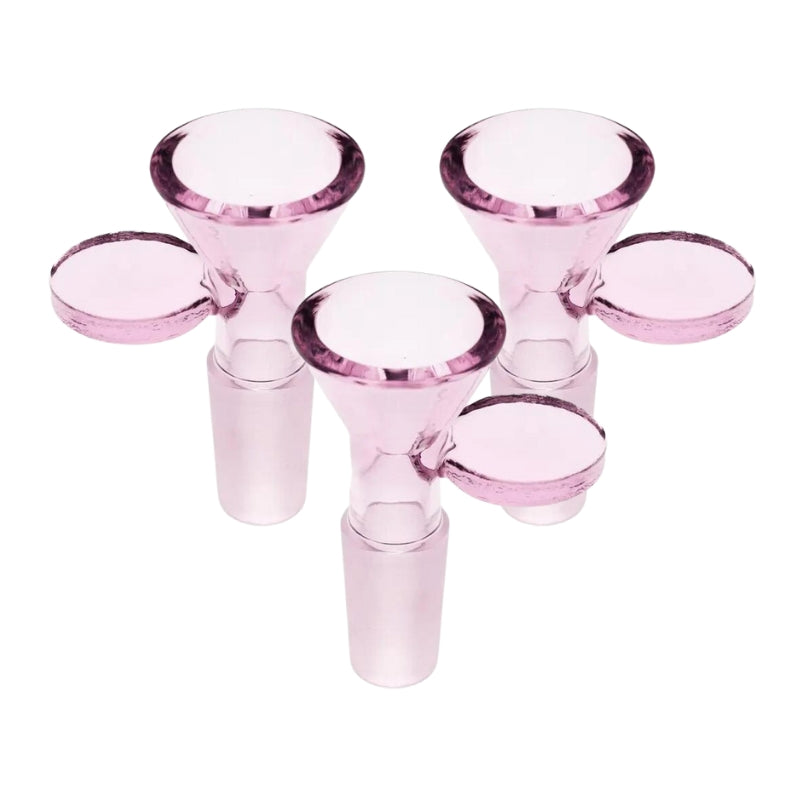 Coin Handle Glass Cone Piece 14mm (3 Pack) – Glass Bongs Australia