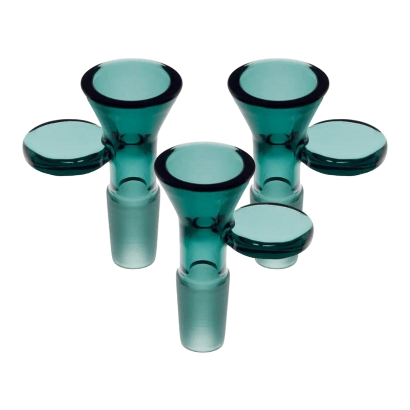 Coin Handle Glass Cone Piece 14mm (3 Pack) – Glass Bongs Australia