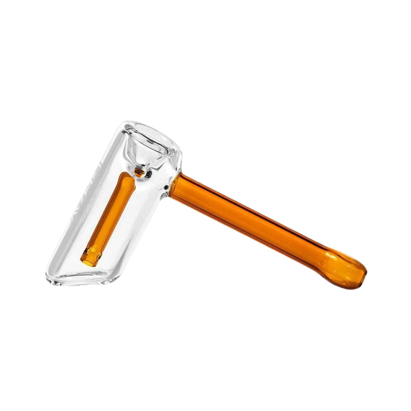 GRAV Mini Hammer Bubbler Bong 13cm - Amber | Glass Bongs Australia