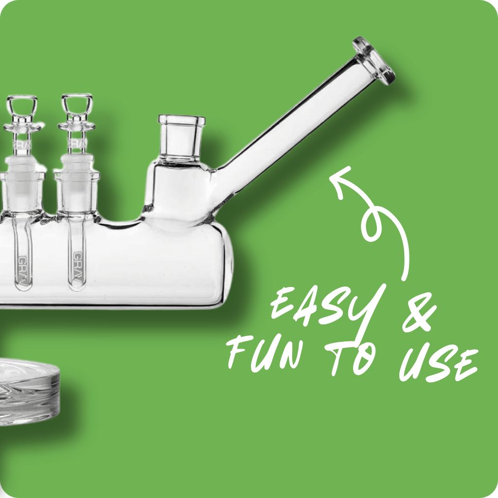 GRAV Menorah Bong 35cm – Glass Bongs Australia