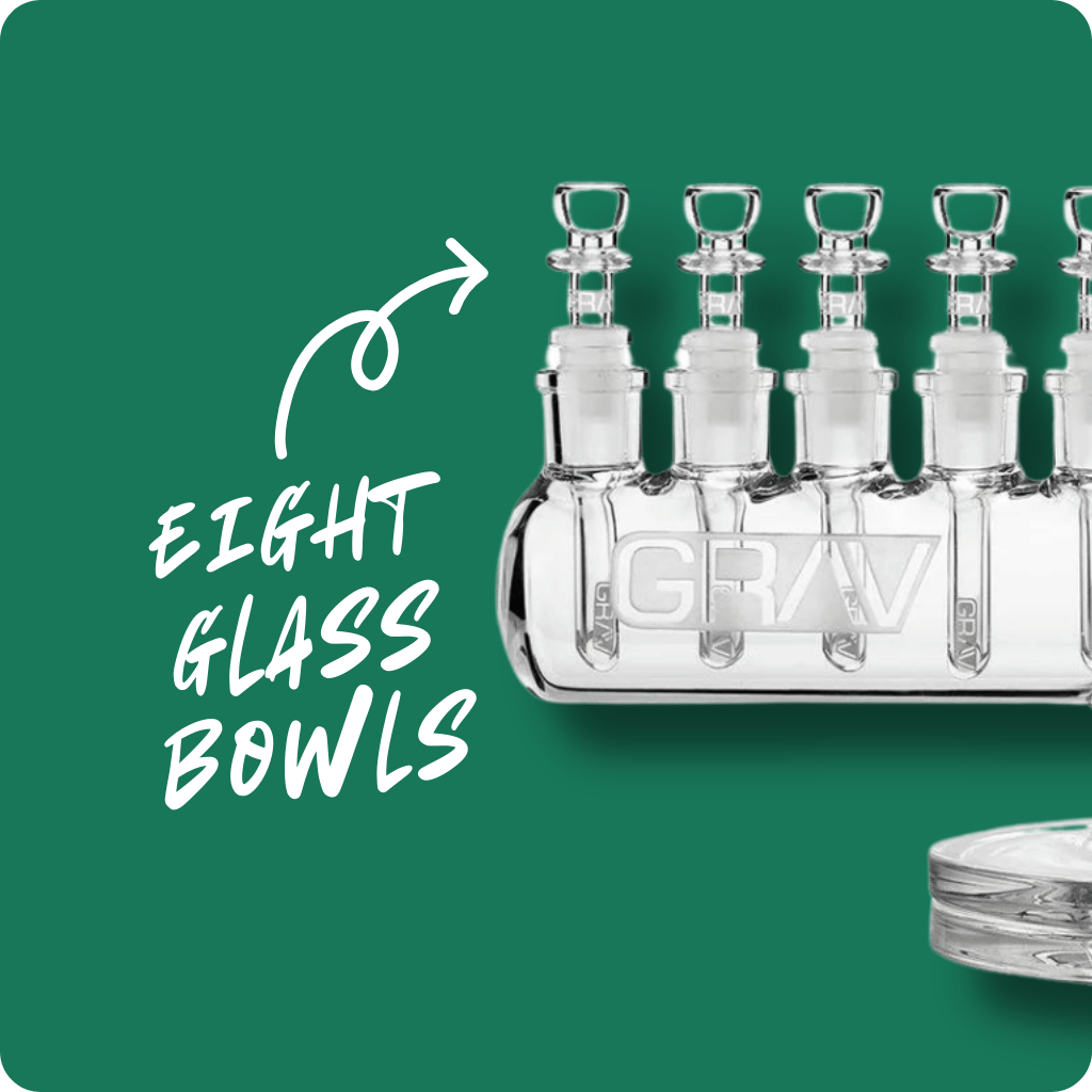 GRAV Menorah Bong 35cm – Glass Bongs Australia