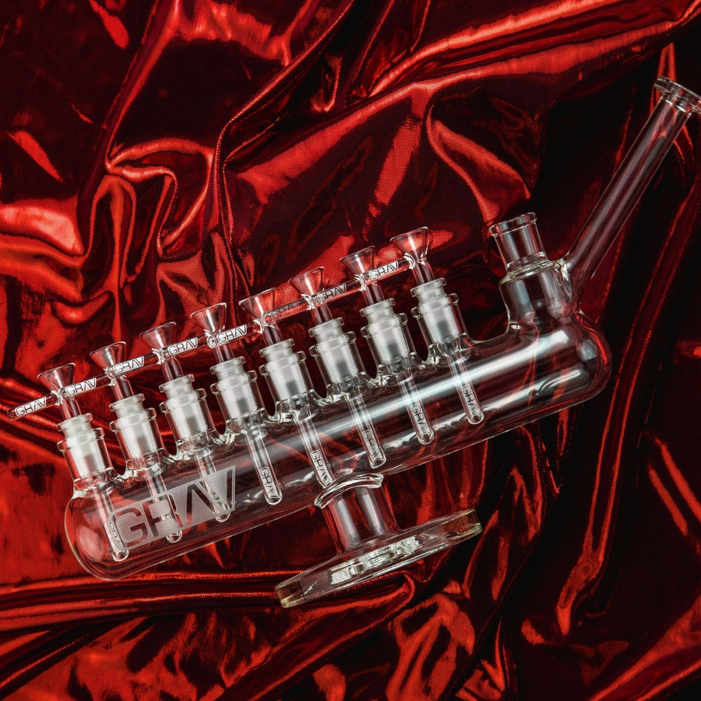 GRAV Menorah Bong 35cm – Glass Bongs Australia