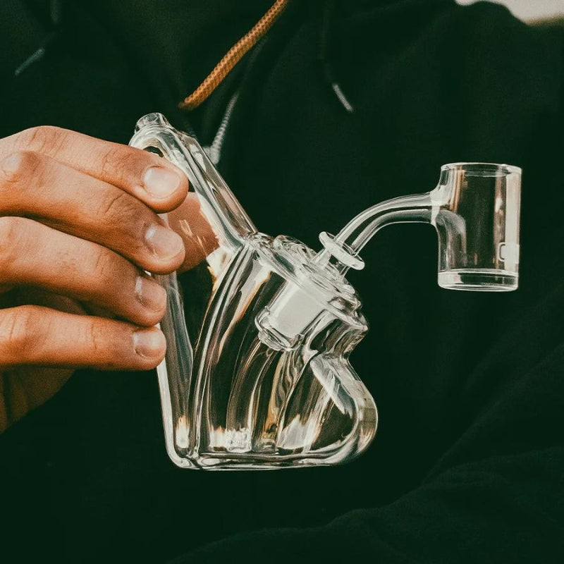 GRAV Wedge Bubbler Dab Rig 12cm - Clear – Glass Bongs Australia
