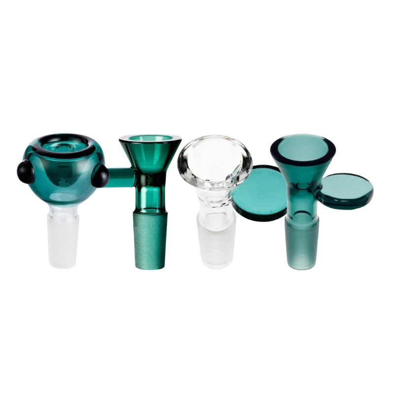 Glass Cone Piece 14mm Variety Bundle - Teal (4 Pack) – Glass Bongs ...
