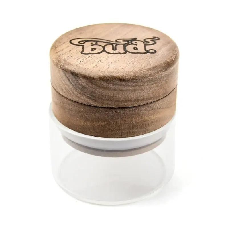 Bud 3-Part Wood Grinder | Premium Herb Grinder | Glass Bongs Australia