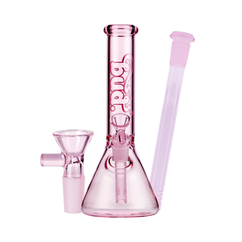 Pink Bud Beaker Bong 25cm Bundle - Small – Glass Bongs Australia