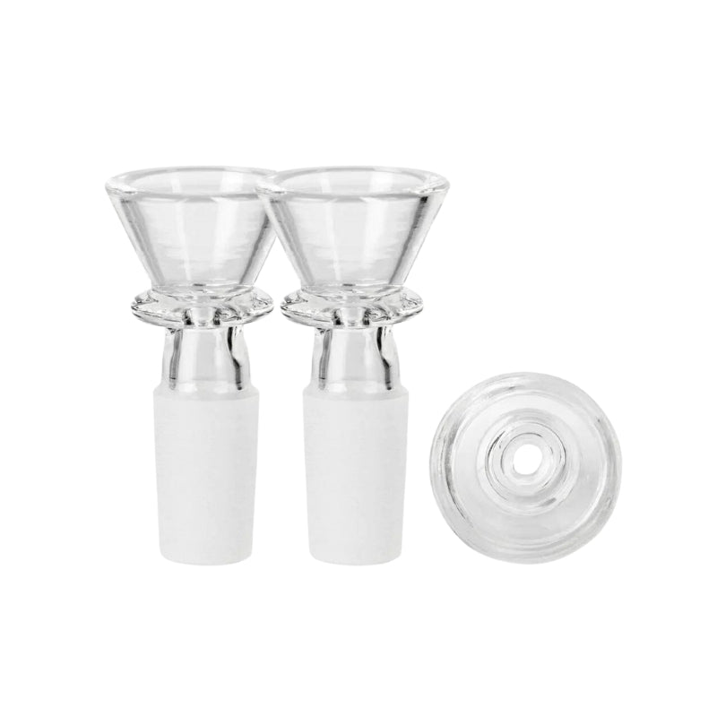 Ribbed Glass Cone Piece 14mm (3 Pack) – Glass Bongs Australia