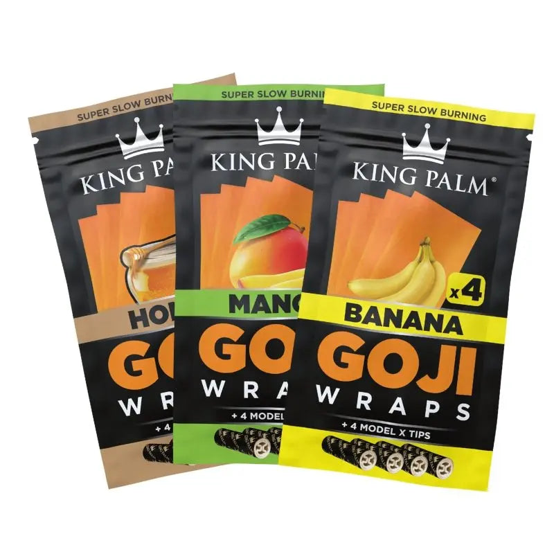 King Palm Flavoured Goji Wraps Bundle (3 Flavours) – Glass Bongs Australia