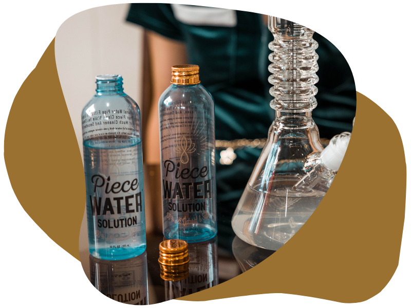 Piece Water Solution - The All-Natural Bong Water Alternative – Glass ...