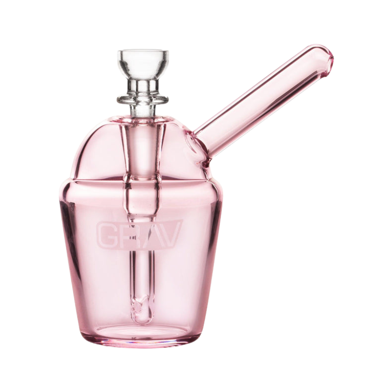 GRAV Slush Cup Pocket Bubbler Bong 12cm - Pink – Glass Bongs Australia