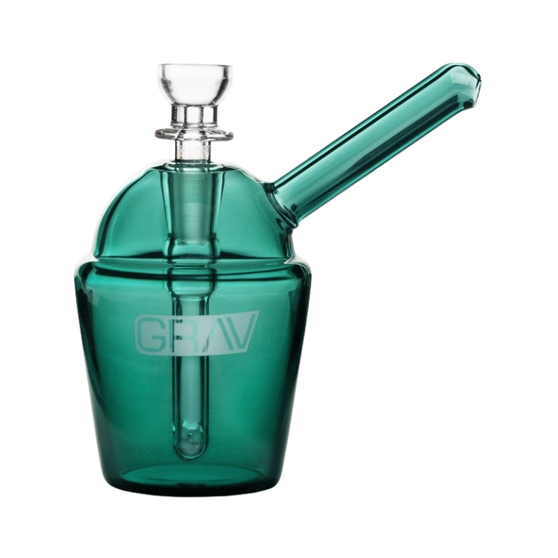 GRAV Slush Cup Pocket Bubbler Bong 12cm - Teal – Glass Bongs Australia