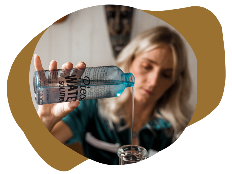 Piece Water Solution - The All-Natural Bong Water Alternative – Glass ...