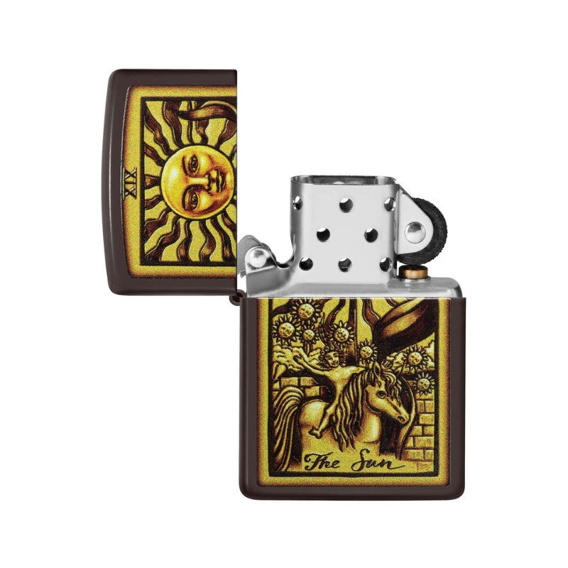 Zippo Tarot Card Brushed Brass Lighter – Glass Bongs Australia