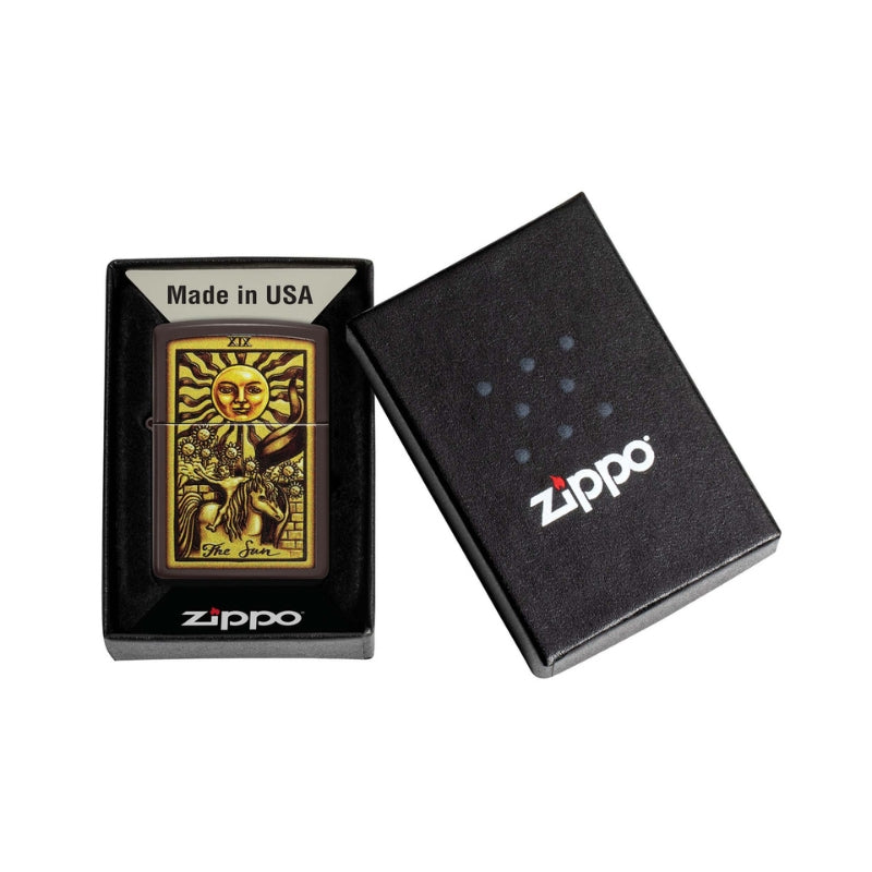 Zippo Tarot Card Brushed Brass Lighter – Glass Bongs Australia